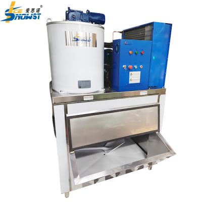 China 1 Machine van het de Vlokijs van Ton Small Water Cooled SS304 de Commerciële Zoetwater voor Supermarkt Te koop