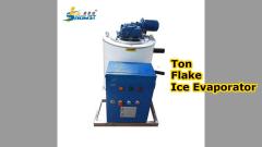 Ton Flake Ice Machine Evaporator Water Cooled