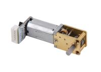China High Torque Worm N20 DC Gear Motor With Magnetic Encoder Encoder resolution 7PPR/12 PPR for sale