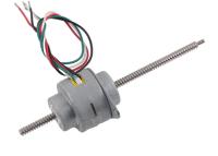 China Low Noise Linear Stepper Motor High Thrust 25mm With Through Shaft for sale