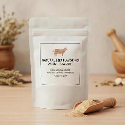 China Natural Beef Flavoring Agent Powder 100% Natural Source Real Beef Extract Spray Dried Pure Beef Base for sale