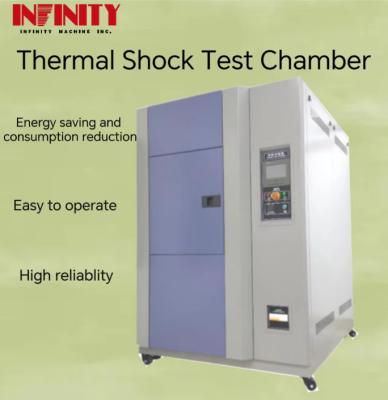 China Programmable High-Low Temperature Shock Test  Cooling Rate Down From RT To-40C in 55min Internal Box Size 500x400x400 for sale
