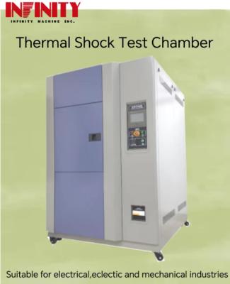 China Programmable High-Low Temperature Shock Test  Cooling Rate Down From RT To-40C in 55min Internal Box Size 500x400x400 for sale