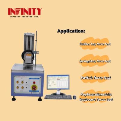 China Test Speed 0~200mm/min Rubber Key Force Test Keyboard Button Testing Machine for sale