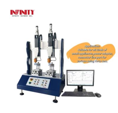 Chine Machine d'essai de force d'oscillation à deux stations pour l'essai de force d'oscillation de l'adaptateur d'alimentation à vendre