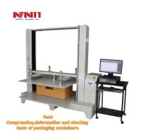 China 10KN Container Block Stacking Package Carton Box Compression Strength Testing Machine for sale