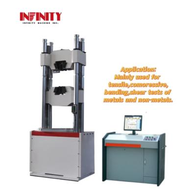 Китай Машина для испытания гидравлической универсальной прочности на тягу, управляемая микрокомпьютером 600 КН продается