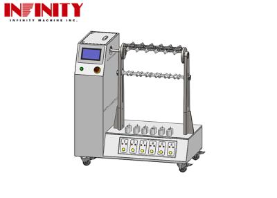 China Flexible Cable Flexing Test Machine with Adjustable Bending Angle 1~180° IEC 60884-1 Standard and 6 Sets Jig for sale