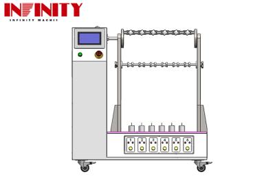 China IEC 60884-1:2022 Standard Flexible Cable Flexing Test Machine with Adjustable Bending Angle 1~180° for sale