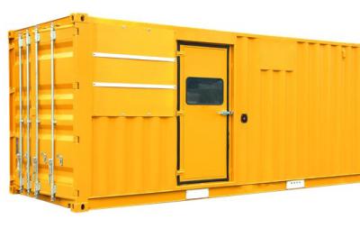 중국 유형 40 피트 콘테이너 발전기 녹색 1350KW/1700KVA 3 폴란드 MCCB 판매용