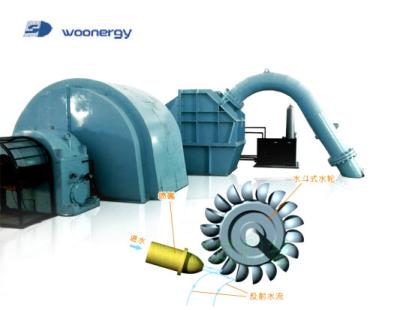 Cina Generatore di turbina Pelton 500KW 400V a 10500V per potere del fiume in vendita