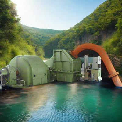 Cina Generatore a turbina Pelton ad alta potenza 100kw-50mw Modalità di eccitazione senza spazzole Acciaio inossidabile in vendita