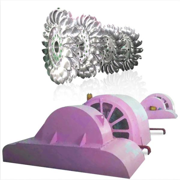 Quality IP54 Brushless Pelton Turbine Power Generator 100kw-50mw Power Output 6-10kV for sale