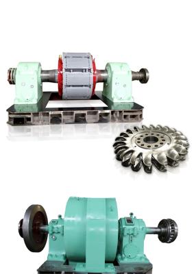 China Op maat gemaakte 100-1000A nominale stroom Pelton turbinegenerator met F-klasse isolatie Te koop