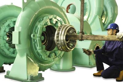 中国 フレンチス垂直水力タービン発電機 200kw コンパクト構造 販売のため