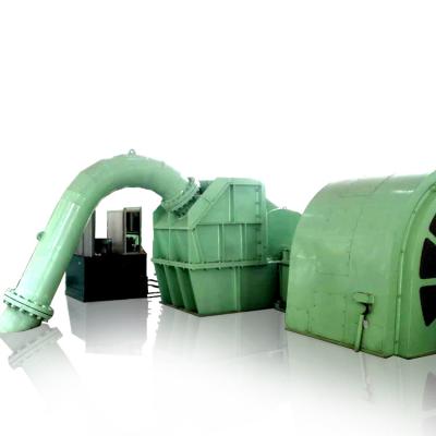 중국 임펠러 펠튼 수력 터빈 발전기 100kw 중등 및 높은 물 머리 판매용