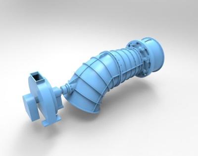 중국 튜브 터빈 발전기 / 수력 터빈 85%~93% 효율성 판매용