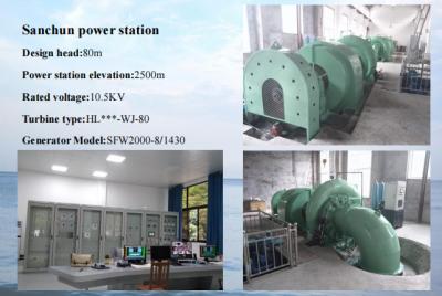 China 450-1000rpm Francis Turbine Generator Highly Efficient and Widely Available for sale