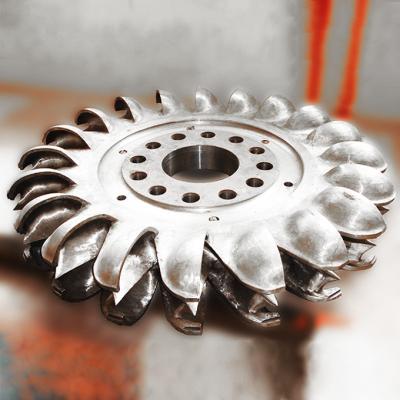 Quality 6 Nozzle 1300m Pelton Wheel Hydro Turbine Runner for sale
