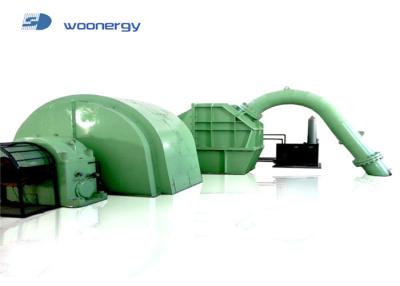 中国 0.5MW~20MW 電力出力 横断装置と静的興奮システムを持つペルトンタービン発電機 販売のため