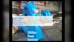 2000kw Francis Turbine Generator Power