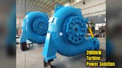 Francis Turbine Generator 2000kW Power Solutions