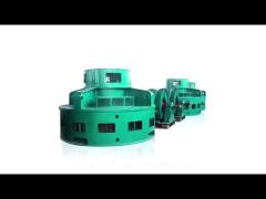 Power Output 200kw-20mw Pelton Type Turbine Generator With Thyristor Excitation Mode