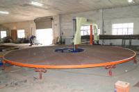 China Round PU Circular Foam Sponge Cutting Machine with Automatic Digital Control - 6000mm to 10000mm Worktable Diameter for sale