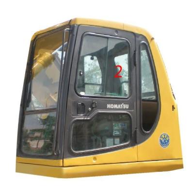 Cina posizione diritta NO.2 del lato di Windscreen Replacement Left dell'escavatore di 5mm in vendita
