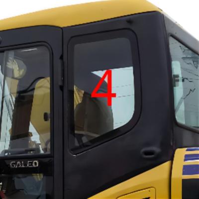 Cina L'escavatore resistente Window Glass Cab della temperatura indietro la posizione NO.4 di parte di sinistra in vendita
