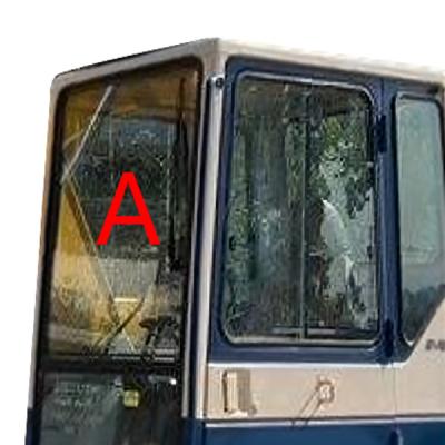 Cina Sostituzione di vetro di Front Up Tempered Glass Window della carrozza di KOMATSU di verde del FCC in vendita
