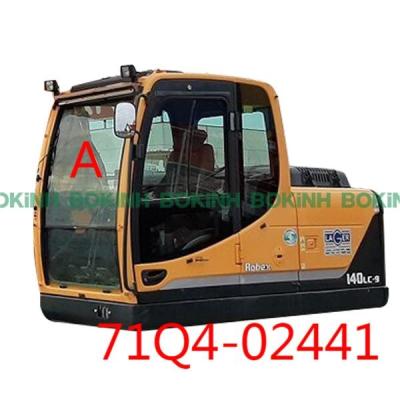 China 71Q4-02441 HYUNDAI Excavator Cab Glass Front Upper Position A Windshield for sale