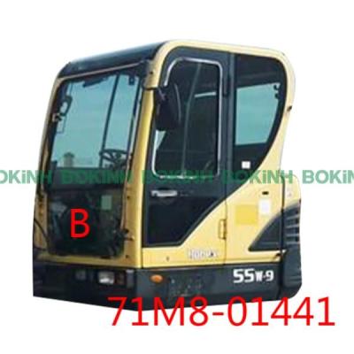 China 71M8-01441 HYUNDAI Front Glass Lower Position B Excavator Cab Window Tempered for sale
