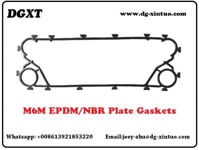 China Custom M6M Rubber gasket Epdm/NBR Hang on Clip on type For Hot Water cooling Parellel Plate heat exchanger for sale