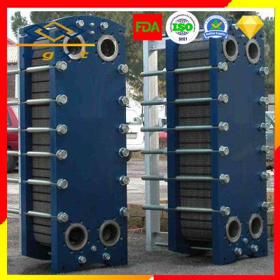 China Concentrated Sulfuric Acid Used Viton G Gasket Hastelloy C276 Plate Heat Exchanger for Heating and Cooling for sale