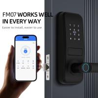 China TTLOCK One Touch Unlock Keyless Security Code Door Lock  APP for Code Smart Numbers Room Smart Lock for sale