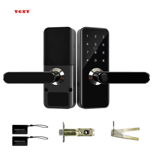 Quality YAGU Smart Locks Biometric Password and Fingerprint Electronic Replacement Ball Lock Aluminum or Wooden Door Lock for sale
