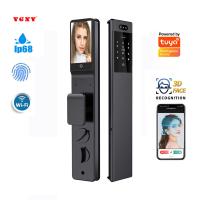 Quality YAGU 3D Facial Recognition Waterproof Smart Door Lock Electronic Fingerprint for sale