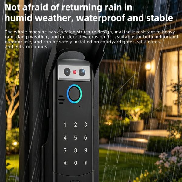 Quality High Waterproof Camera Intercom FACE ID Smart Frame Lock Fingerprint Password for sale