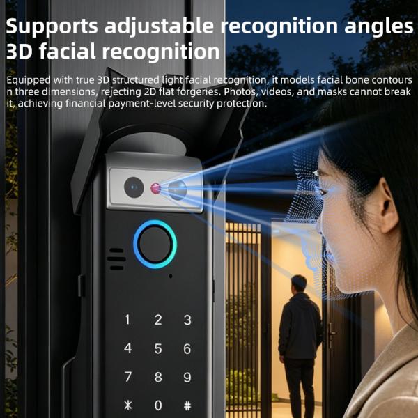 Quality High Waterproof Camera Intercom FACE ID Smart Frame Lock Fingerprint Password for sale