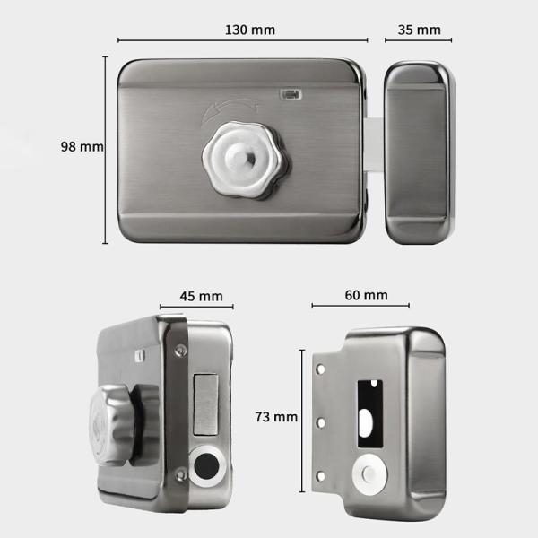 Quality High Waterproof Camera Intercom FACE ID Smart Frame Lock Fingerprint Password for sale