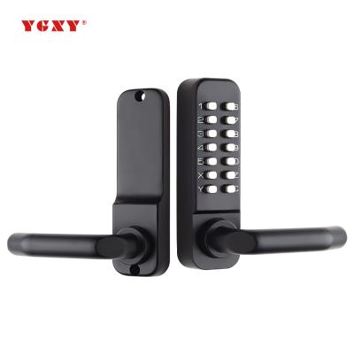 China Mechanical Button Password Lock Third-generation Waterproof Password Change Without Opening Lock Keyless Wooden Door Lock for sale