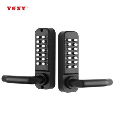 China 3rd Double-sided Button Mechanical Password Lock No Need to Open the Lock for Password Change Waterproof Household Lock for sale