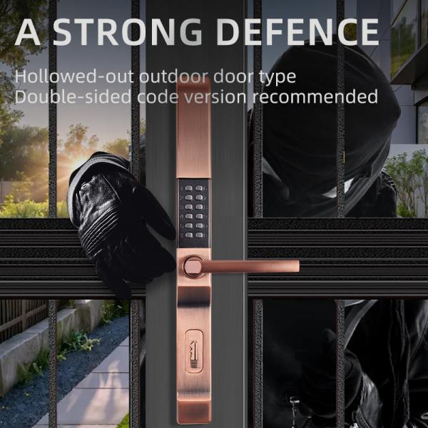 Quality YAGU Double-sided Popular Design Push Button Door Lock Security Mechanical Code for sale