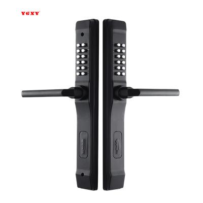 China YAGU Wholesale Customization Long Handle Key Unlock Gold Mechanical Digital Security Code Door Lock for sale