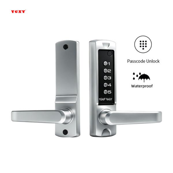 Quality YAGU Code Upgrade 5-digit Single-sided Key Combination Keyboard Smart Keyless Entry Door Lock Mechanical Key Single Door for sale
