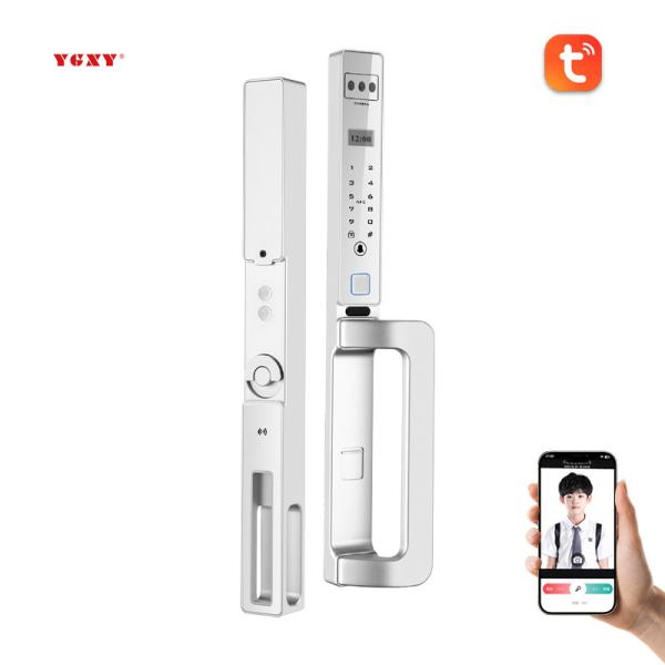 Quality Yagu Custom Security Electronic Waterproof Ip67 TUYA Video Doorbell  Hands Lock Narrow Bezel Cell Aluminum Door Code Lock for sale