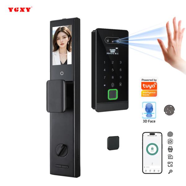 Quality YAGU Fully Automatic Face/Camera Wifi Main Door Lock Electric Small Remote Control Biometric Fingerprint Gate Lock for sale