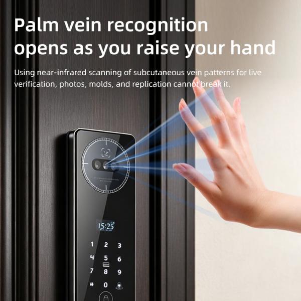 Quality YAGU High-End 3D Facial Recognition Smart Door Lock Fully Automatic Lock with for sale