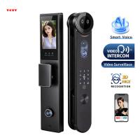 Quality AI Tuya Video Intercom Automatic Smart Door Lock with Camera and Fingerprint for sale